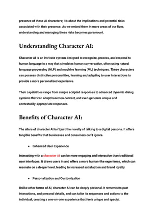 AI Character Safety: Ethics | PDF
