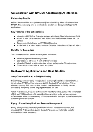 Create AI Agents Hassle-Free with Oracle's No-code Offering | PDF