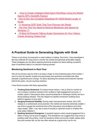 My Secret Weapon for Crypto Signals: A Trader's Guide to Using Grok To ...
