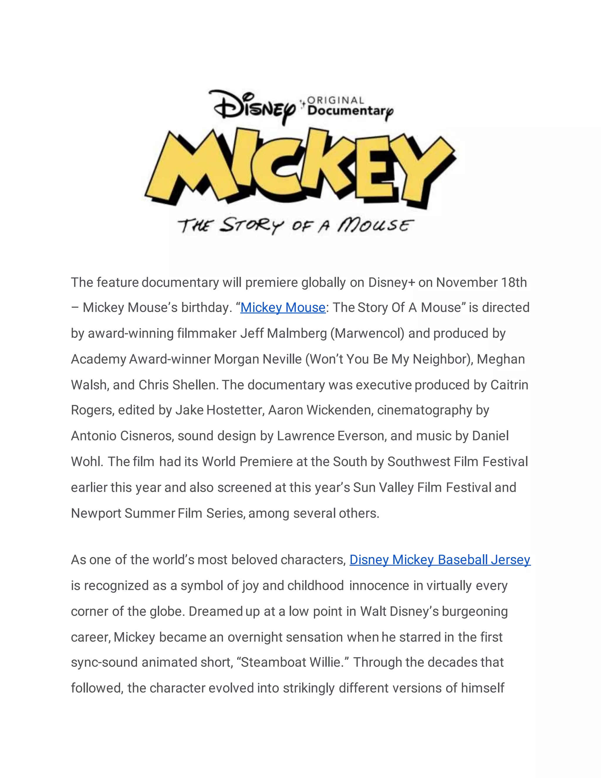 “Mickey: The Story Of A Mouse” Trailer Released | DOCX | Documentary ...