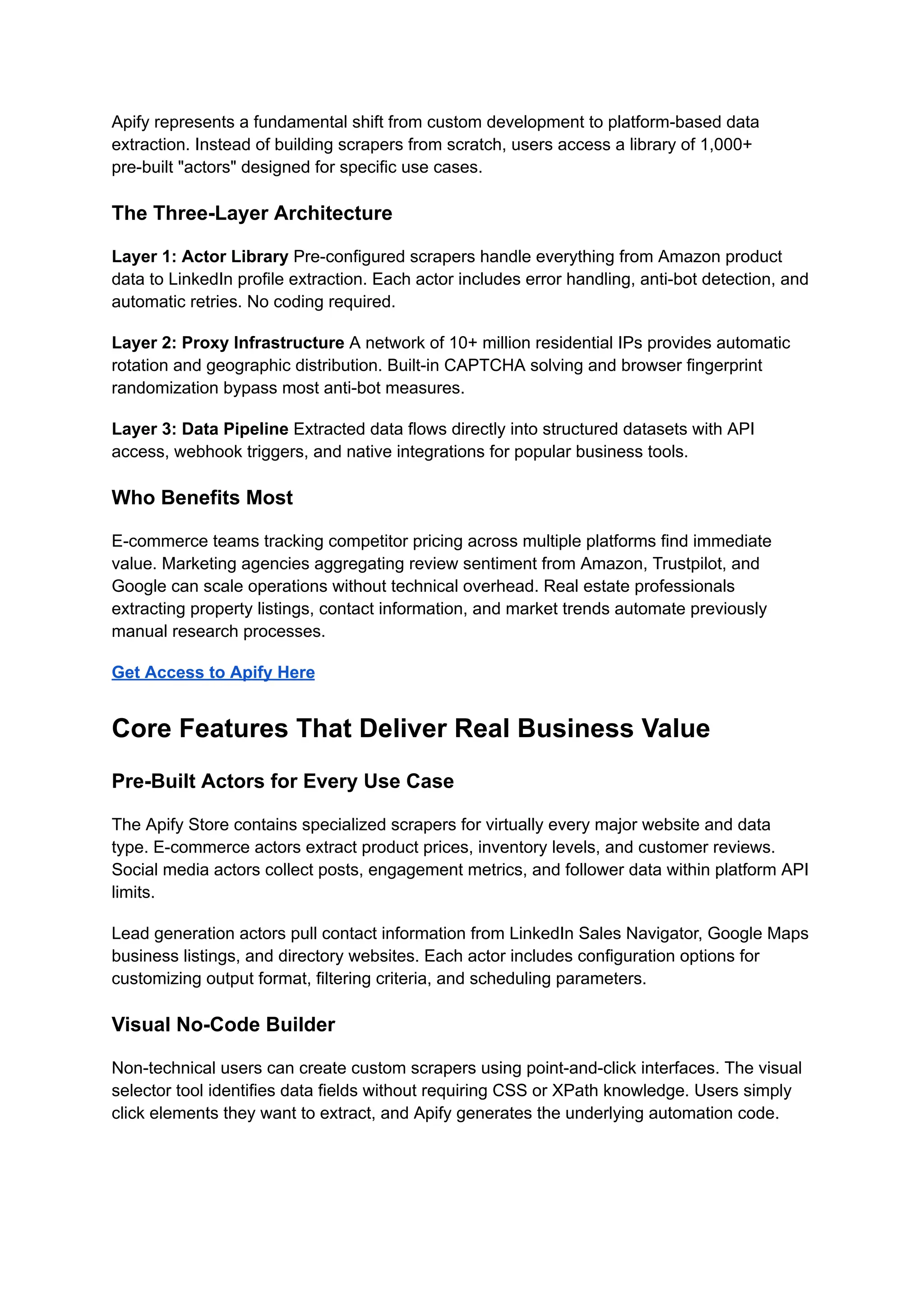 Apify: The No-Code Platform for Web Scraping and Automation in Data ...
