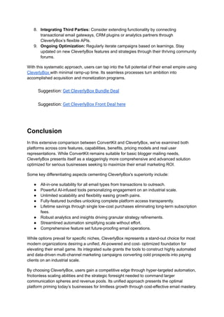 Why CleverlyBox is a Powerful Alternative to ConvertKit: The Ultimate ...