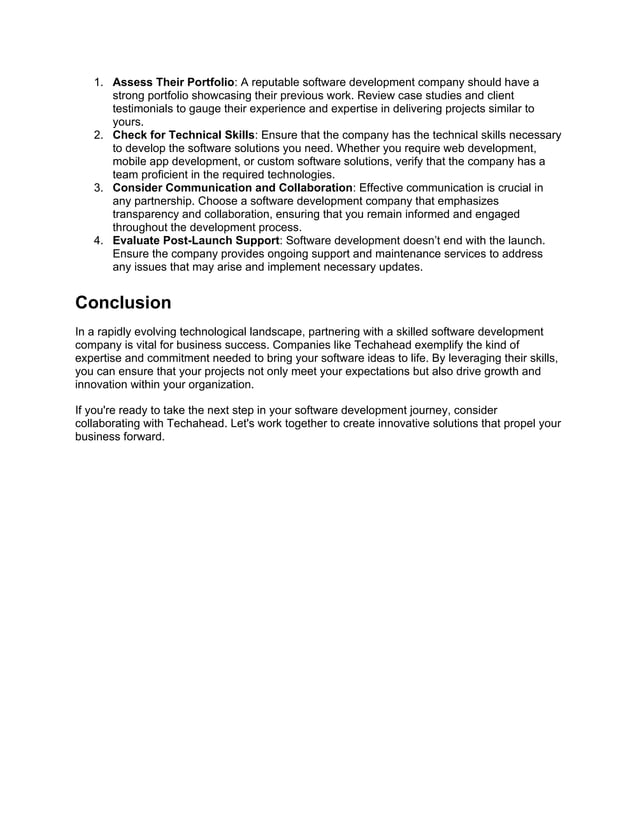 Unlocking Success: Choosing the Right Software Development Company | PDF Unlocking Success: Choosing the Right Software Development Company | PDF