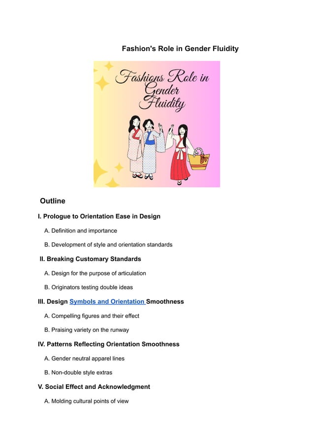 "Exploring the Evolution of Gender Fluidity in Fashion: Embracing ...