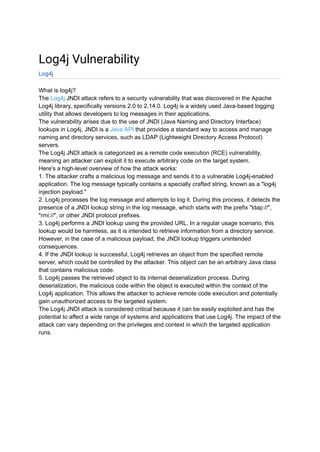 Log4j Vulnerability | PDF