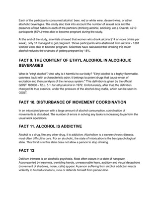 30 PROVEN FACTS ABOUT ALCOHOL USE | PDF