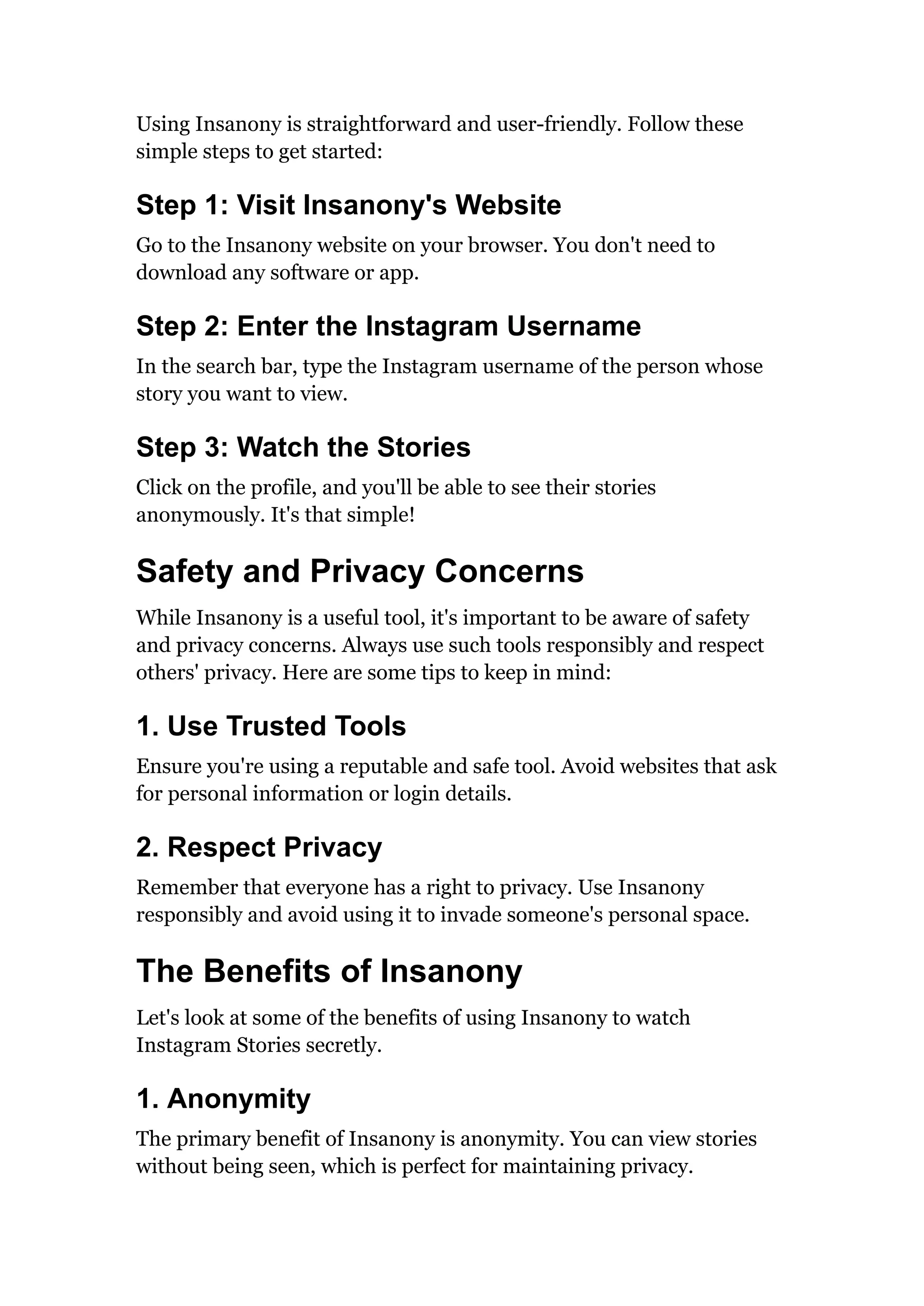 Insanony: Watch Instagram Stories Secretly - A Complete Guide | PDF