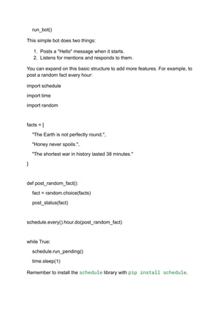 Learn the Basics of Bots Before Exploring AI Agents: A Step-by-Step Guide to Creating a Mastodon ...