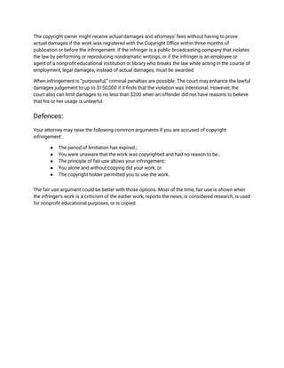 What is copyright infringement? You need to know everything | PDF | Law