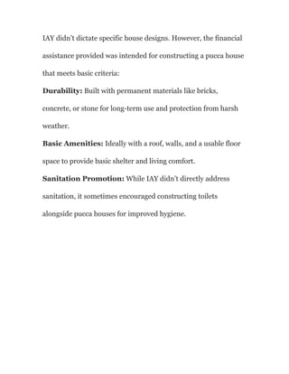 Indira awas yojana housing scheme renamed as PMAY | PDF