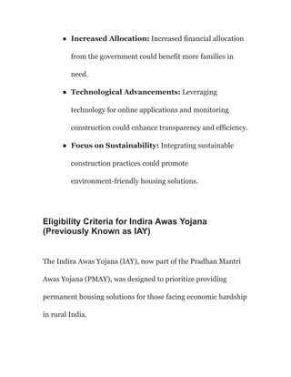 Indira awas yojana housing scheme renamed as PMAY | PDF
