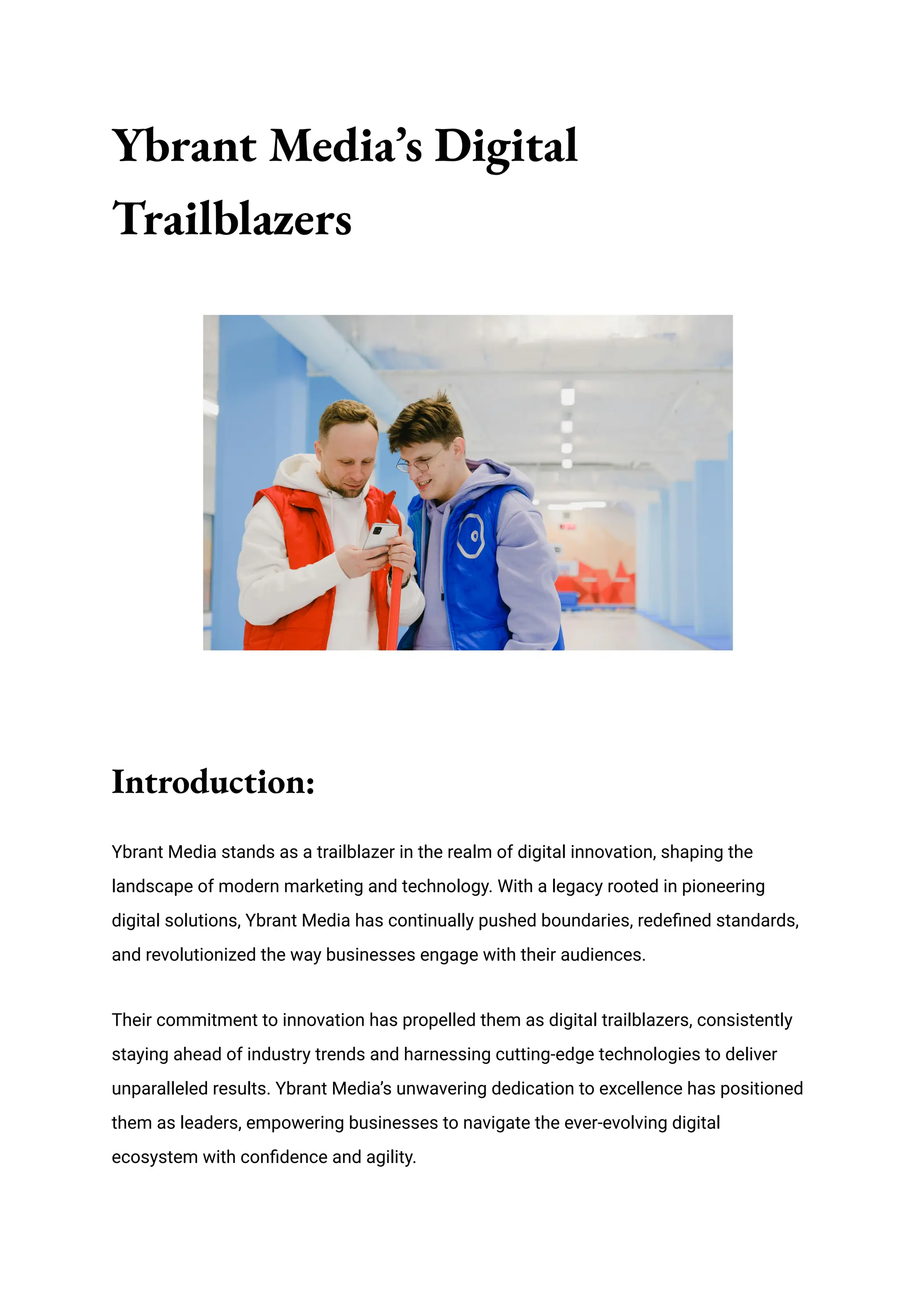 Ybrant Media’s Digital Trailblazers | PDF