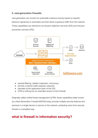 what is firewall in information security? | PDF