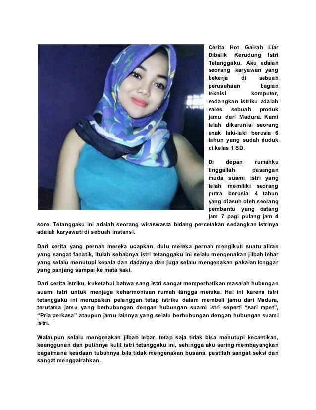 Cerita Hot Gairah Liar Dibalik Kerudung Istri Tetanggaku