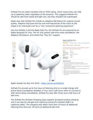 Airpods pro | PDF
