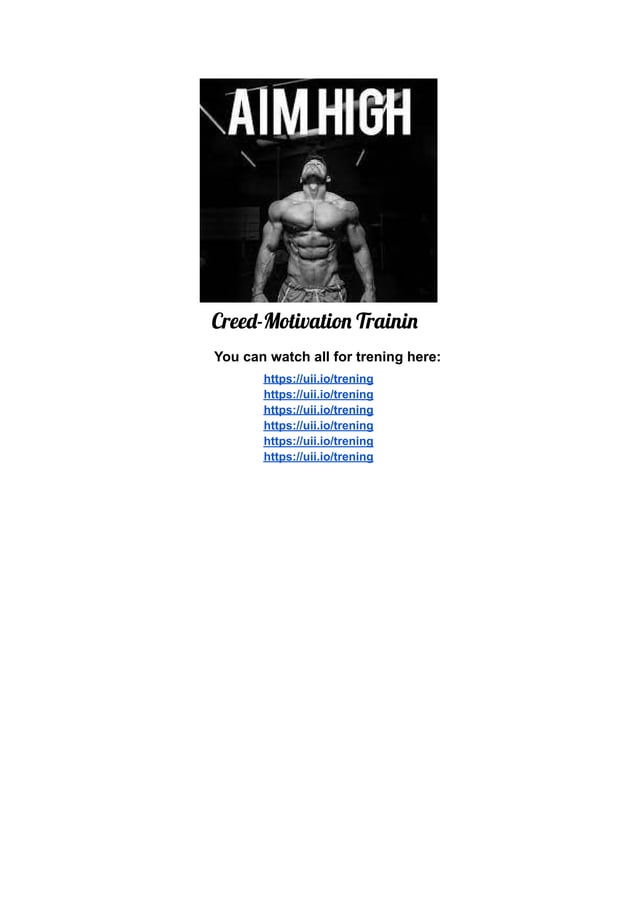 Creed - Motivation Training | PDF