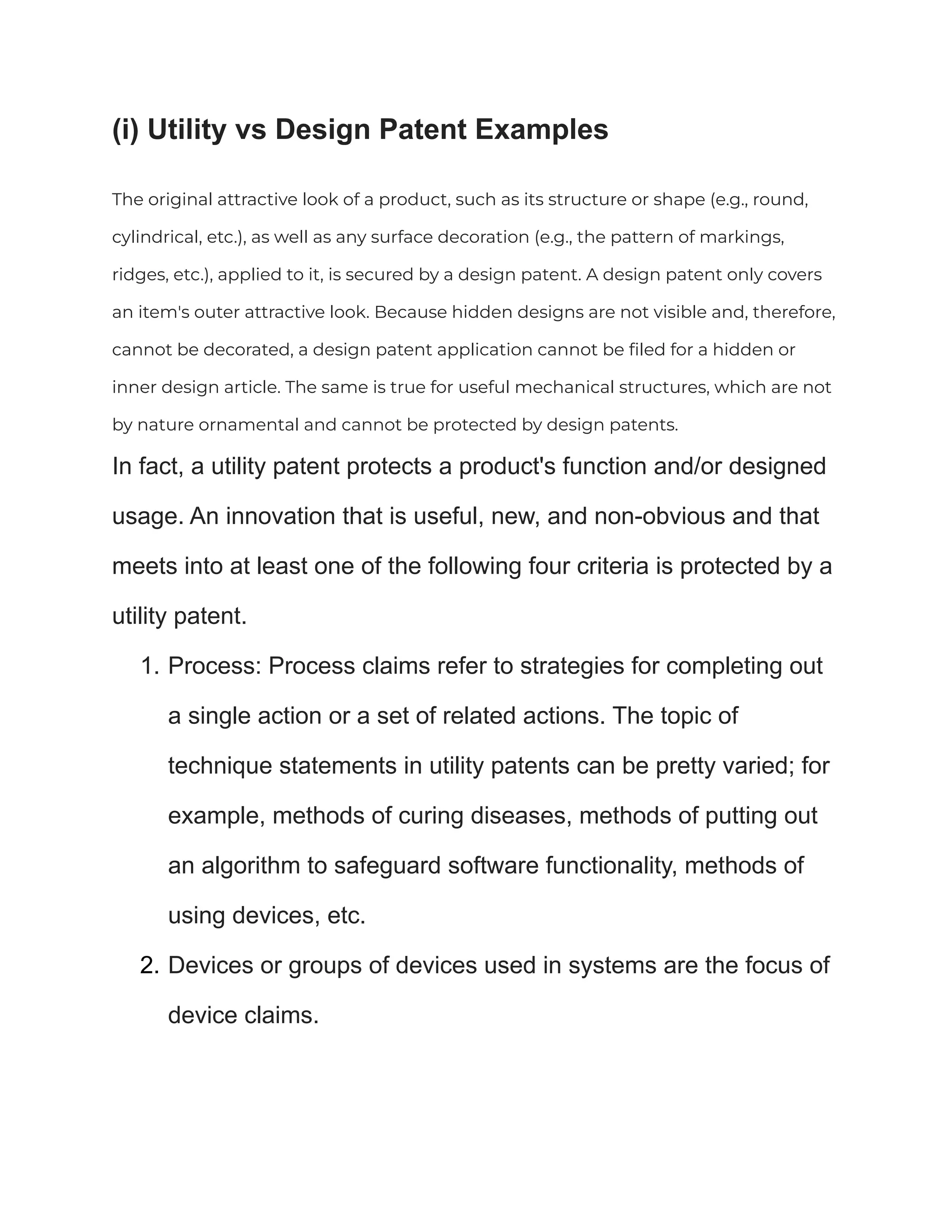When To File A Design Patent vs Utility Patent Application? | PDF