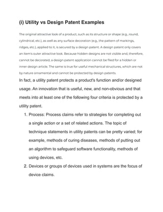 When To File A Design Patent vs Utility Patent Application? | PDF