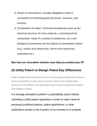 When To File A Design Patent vs Utility Patent Application? | PDF