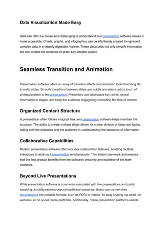 Presentation Software | PDF