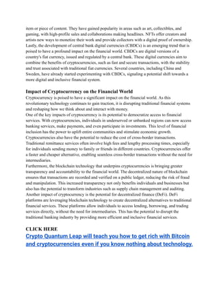 Crypto Quantum Leap | PDF
