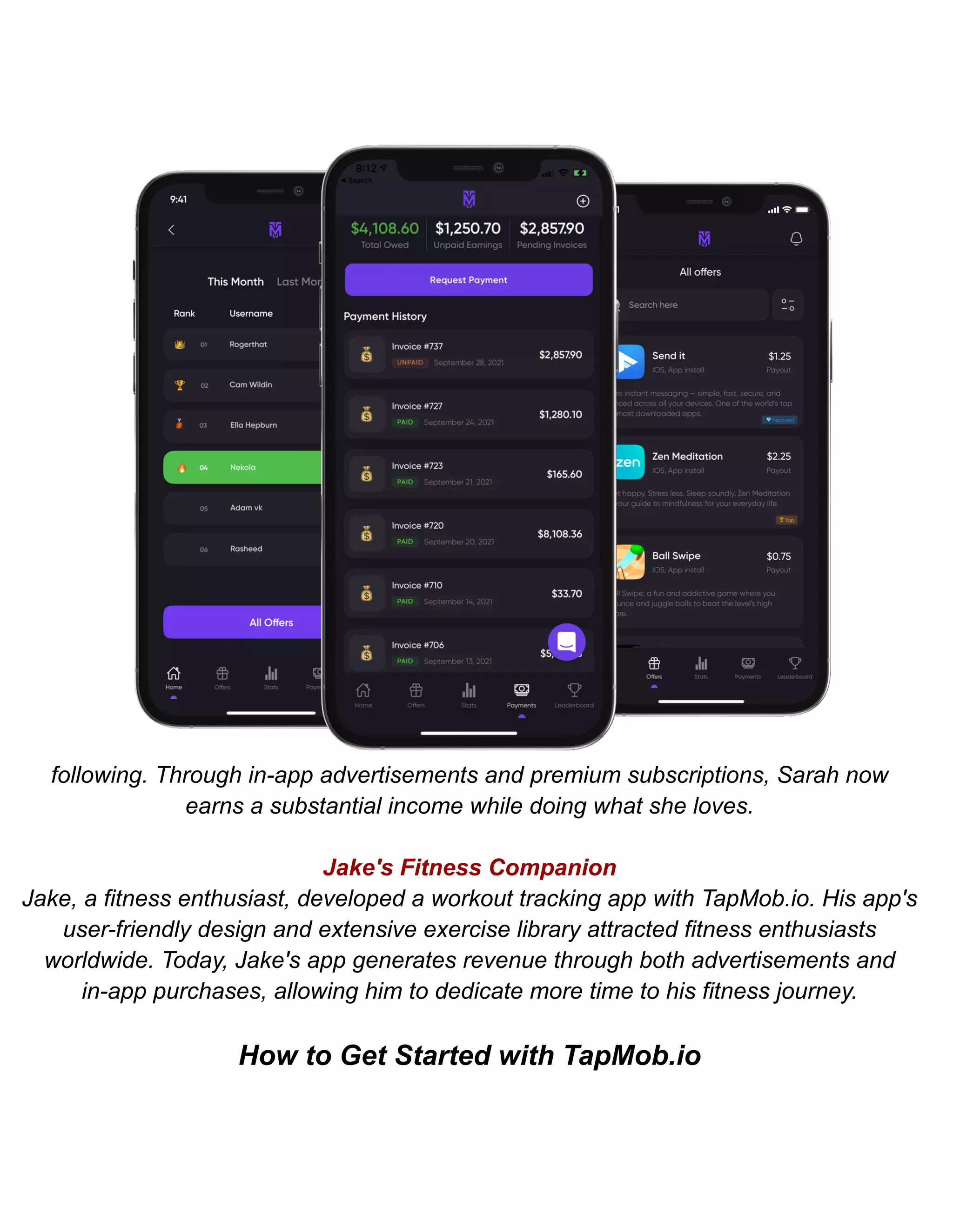 TapMob.io: The Creator's Money-Making App | PDF