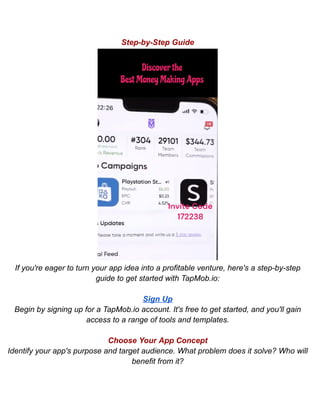 TapMob.io: The Creator's Money-Making App | PDF | Business | Business ...