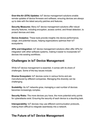 IoT Device Management | PDF