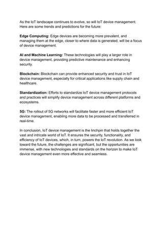 IoT Device Management | PDF