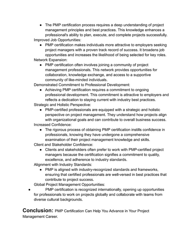 Introduction to PMP Certification | PDF