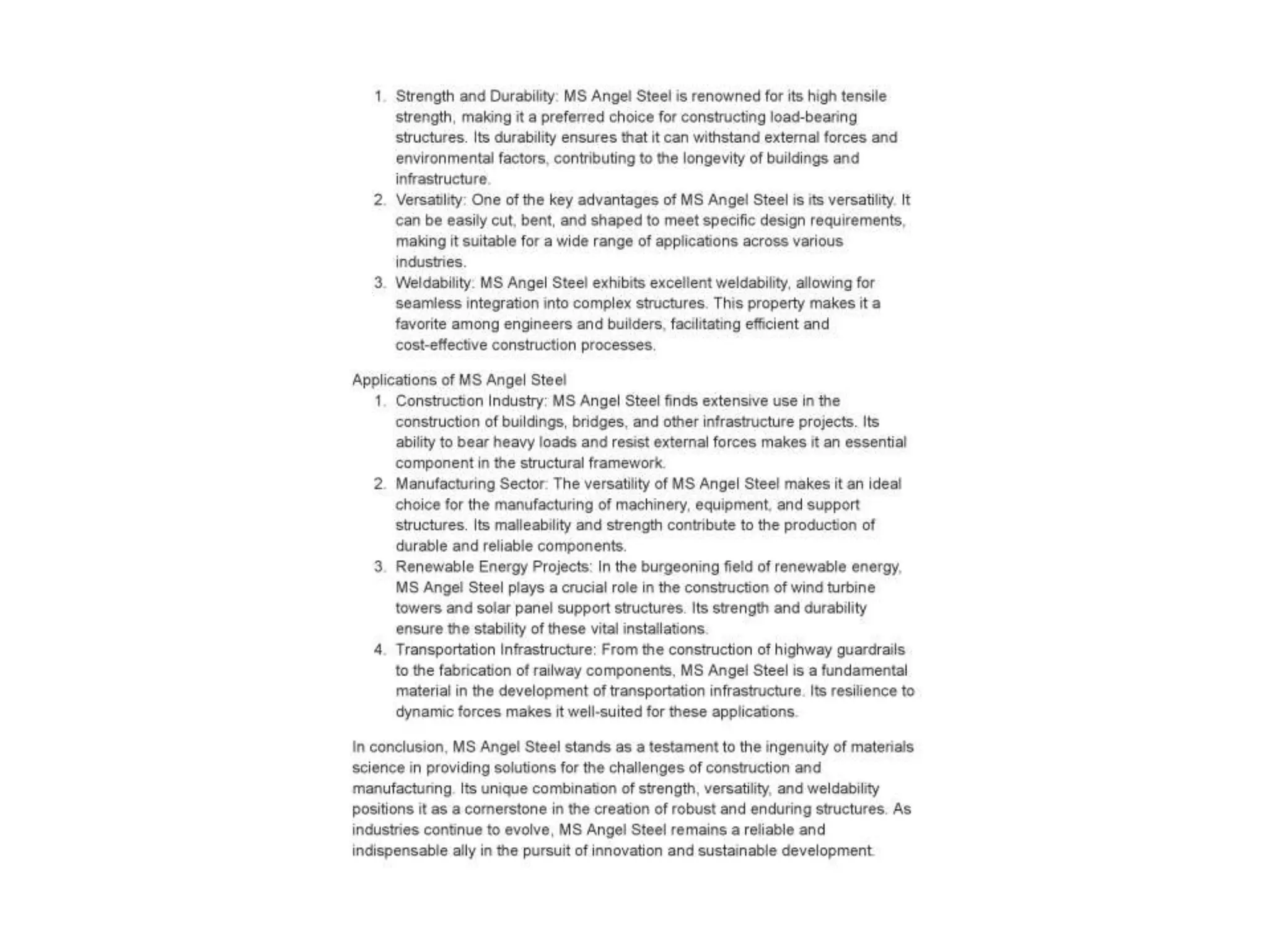 The Marvel Of MS Angel Steel | PPT