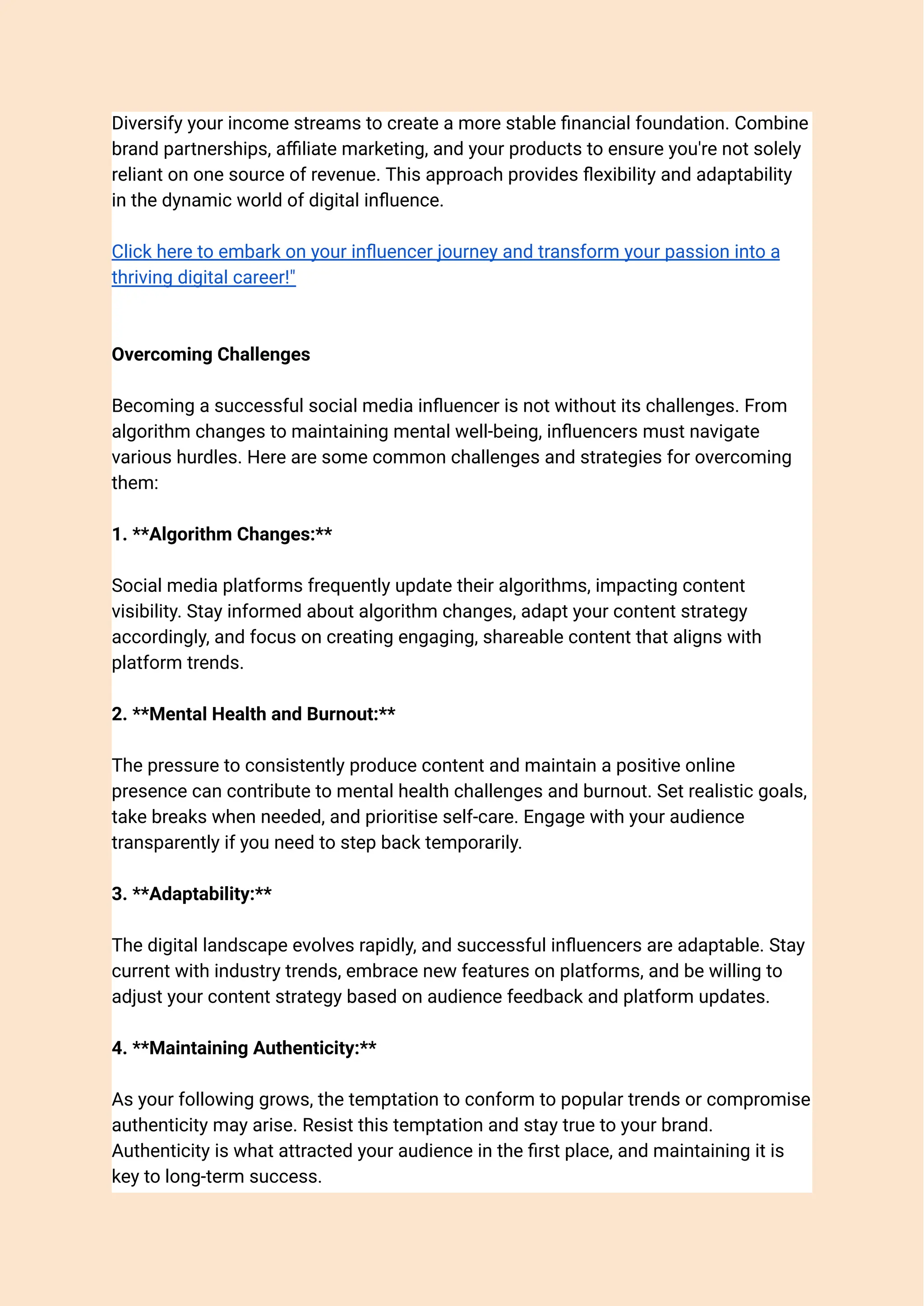 Becoming Successful Social Media Influencer Digital | PDF