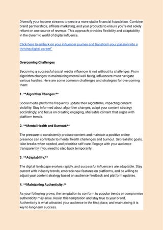 Becoming Successful Social Media Influencer Digital | PDF