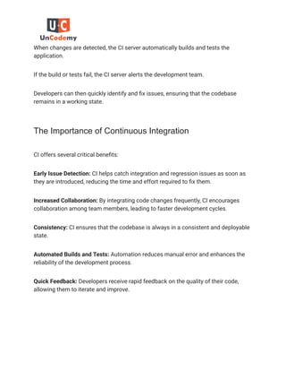 Continuous Integration and Continuous Testing (CI/CT) | PDF | Web ...
