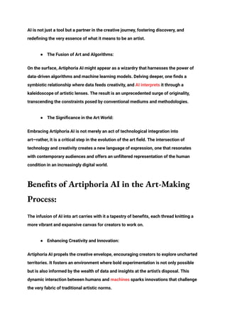 Artiphoria AI: Transforming Art | PDF | Modern Art | Fine Art