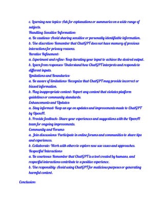 The ultimate guide to chat GPT technique | PDF