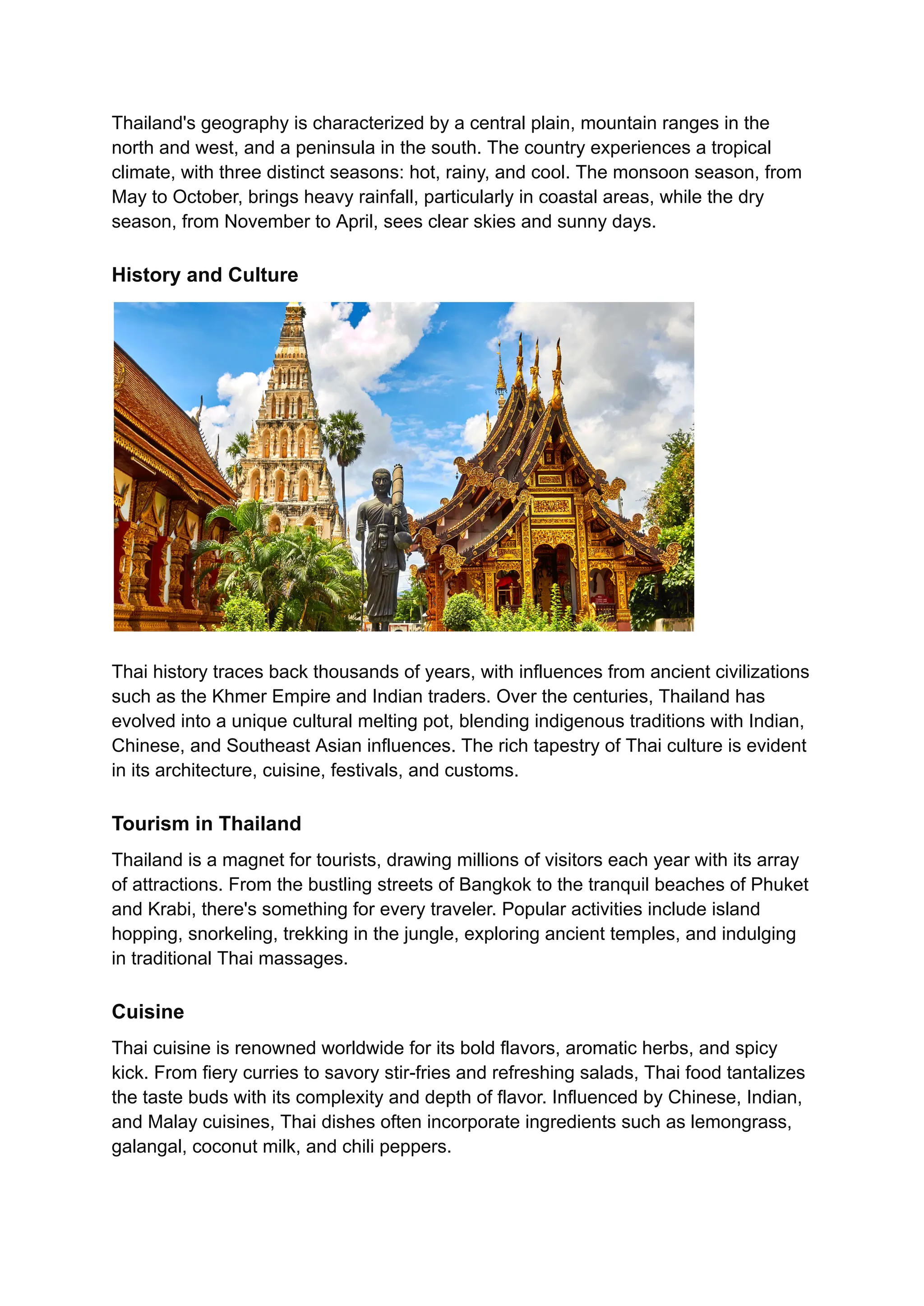 Exploring the Wonders of Thailand with enjoyment | PDF