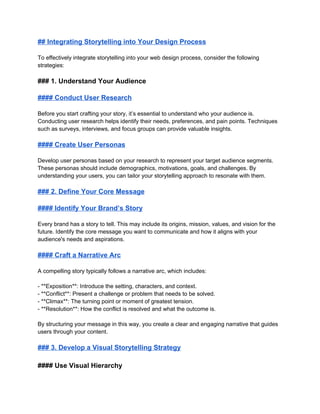 # Storytelling for the Web: Integrating Storytelling in Your Design ...