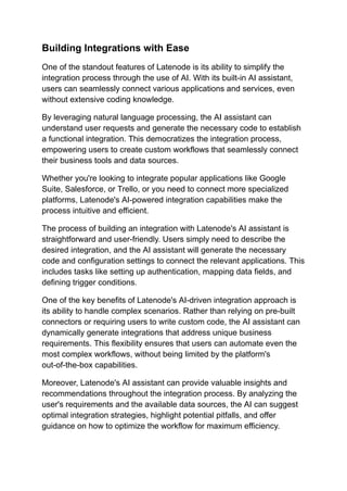 Enhance Workflow with AI: Exploring Latenode’s Automation Capabilities | PDF