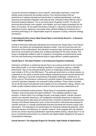 With Claude 4, Anthropic redefines AI capabilities, effectively unleashing a new era for coding ...