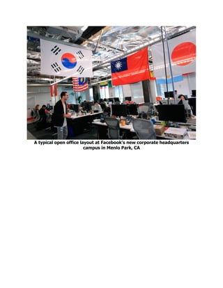 A Tour of Facebook's New Corporate HQ in Menlo Park, CA | PDF