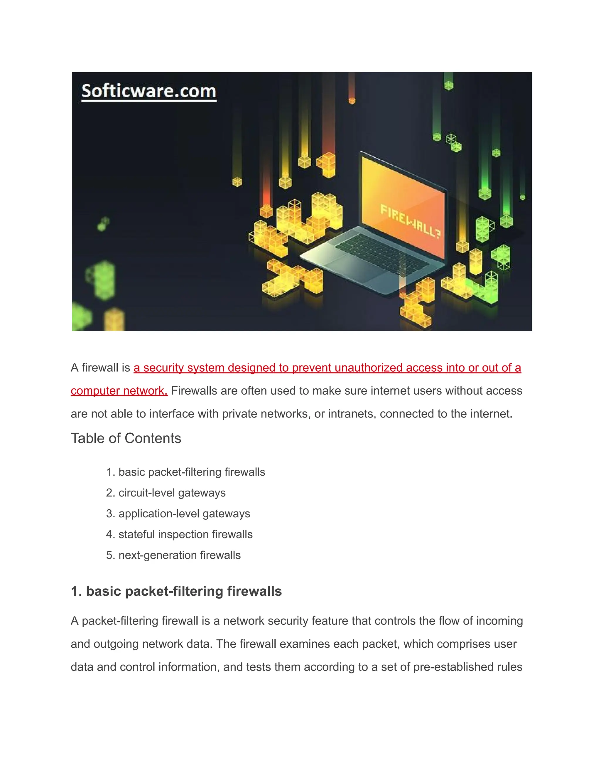 what is firewall in information security? | PDF