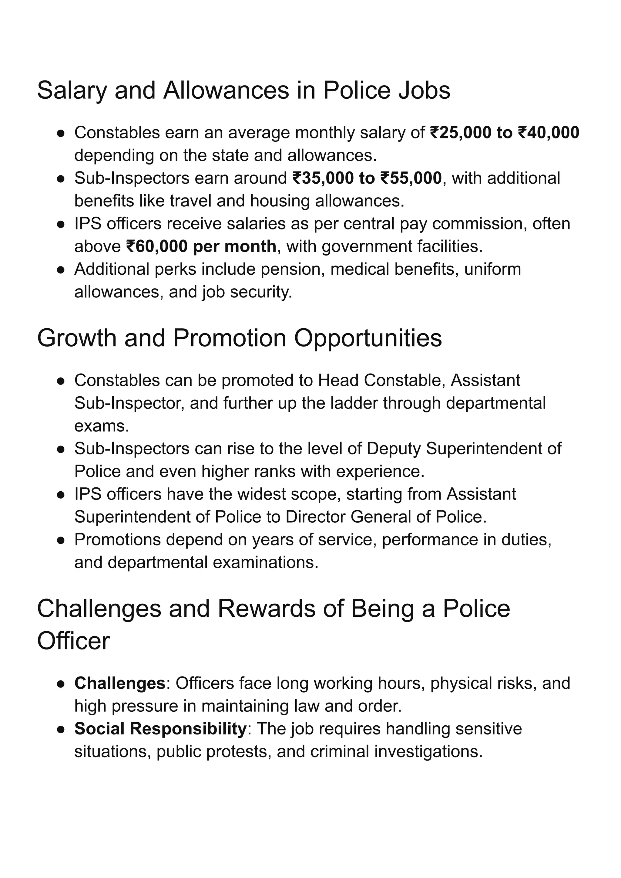 Police Officer Career Path in India After 12th (2025 Updated Guide) | PDF
