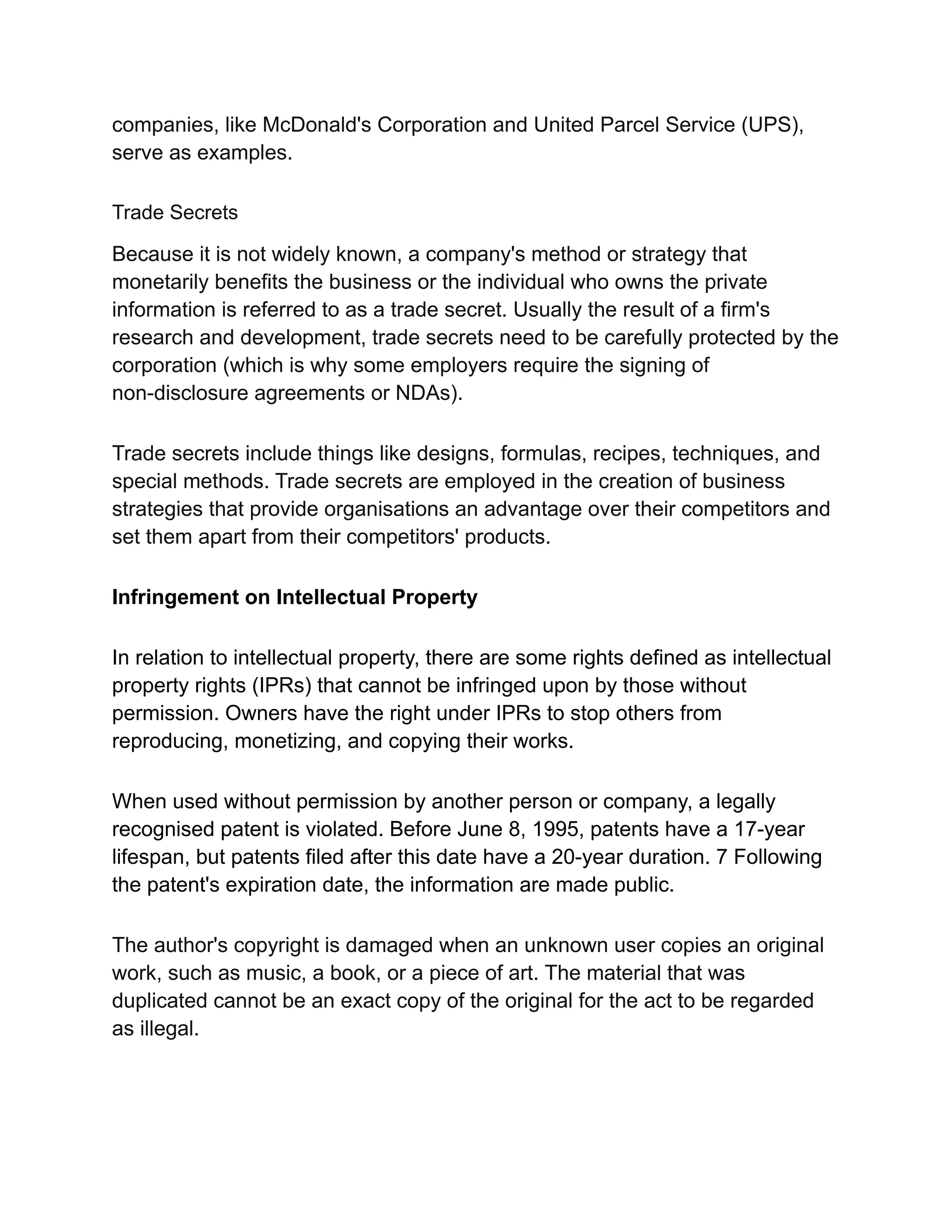 Define Intellectual Property And Its Types | PDF