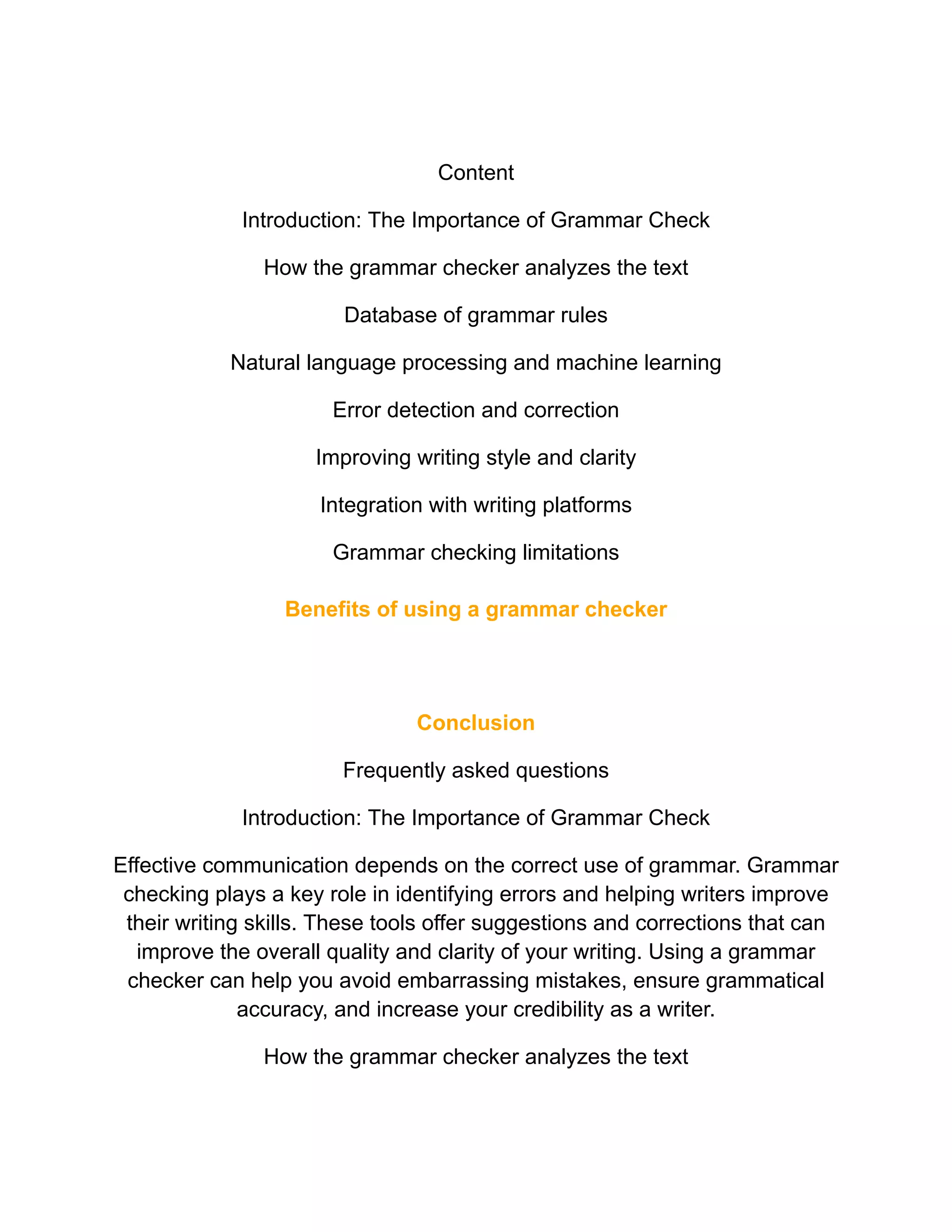 Grammer Checker Pdf