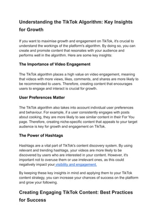 Grow TikTok: Expert Tips & Strategies for Boosting Your Following | PDF