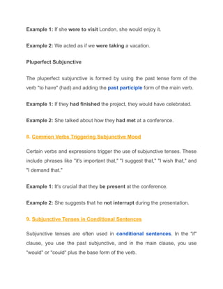 The Subjunctive Mood | PDF