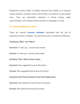 The Subjunctive Mood | PDF