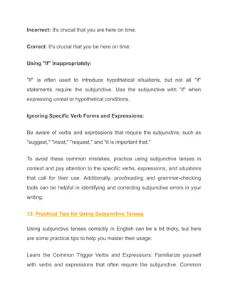 The Subjunctive Mood | PDF