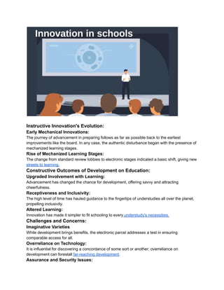 Strategies for Highlighting the Impact of Technology on Education | PDF